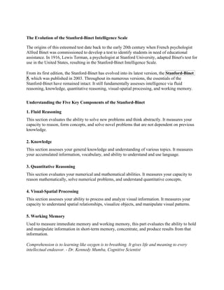 OTHER-ABILITIES ON PSYCHOLOGICAL ASSESSMENT | PDF