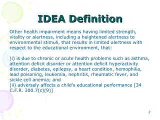 Other Health Impairment #2 | PPT