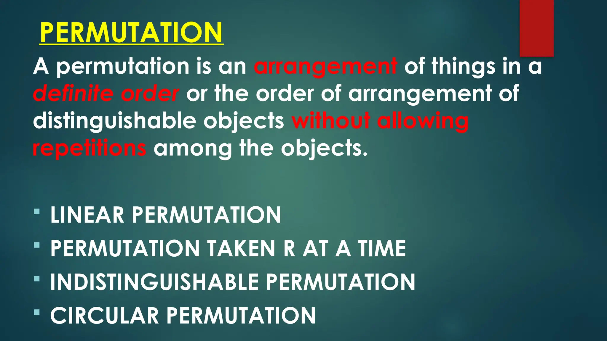 Other-Permutations-1-word problems involving permutations | PPTX | Physics | Science