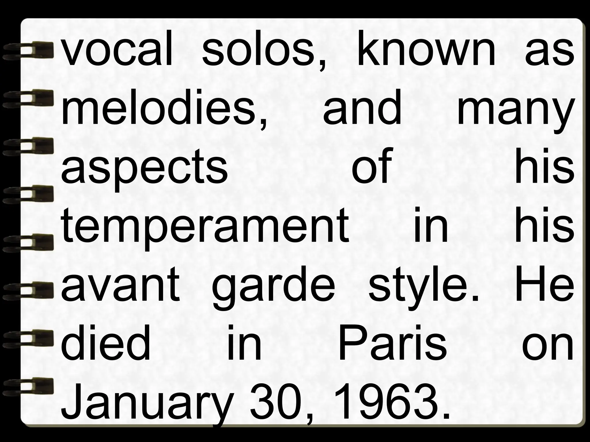OTHER 20TH MUSICAL STYLES AND ITS COMPOSERS.pptx