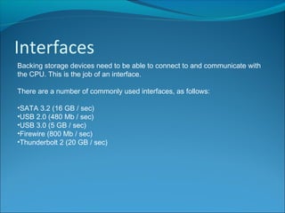 Backing Storage | PPT