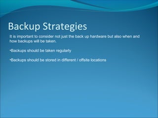 ISDD Back Up Strategies | PPT