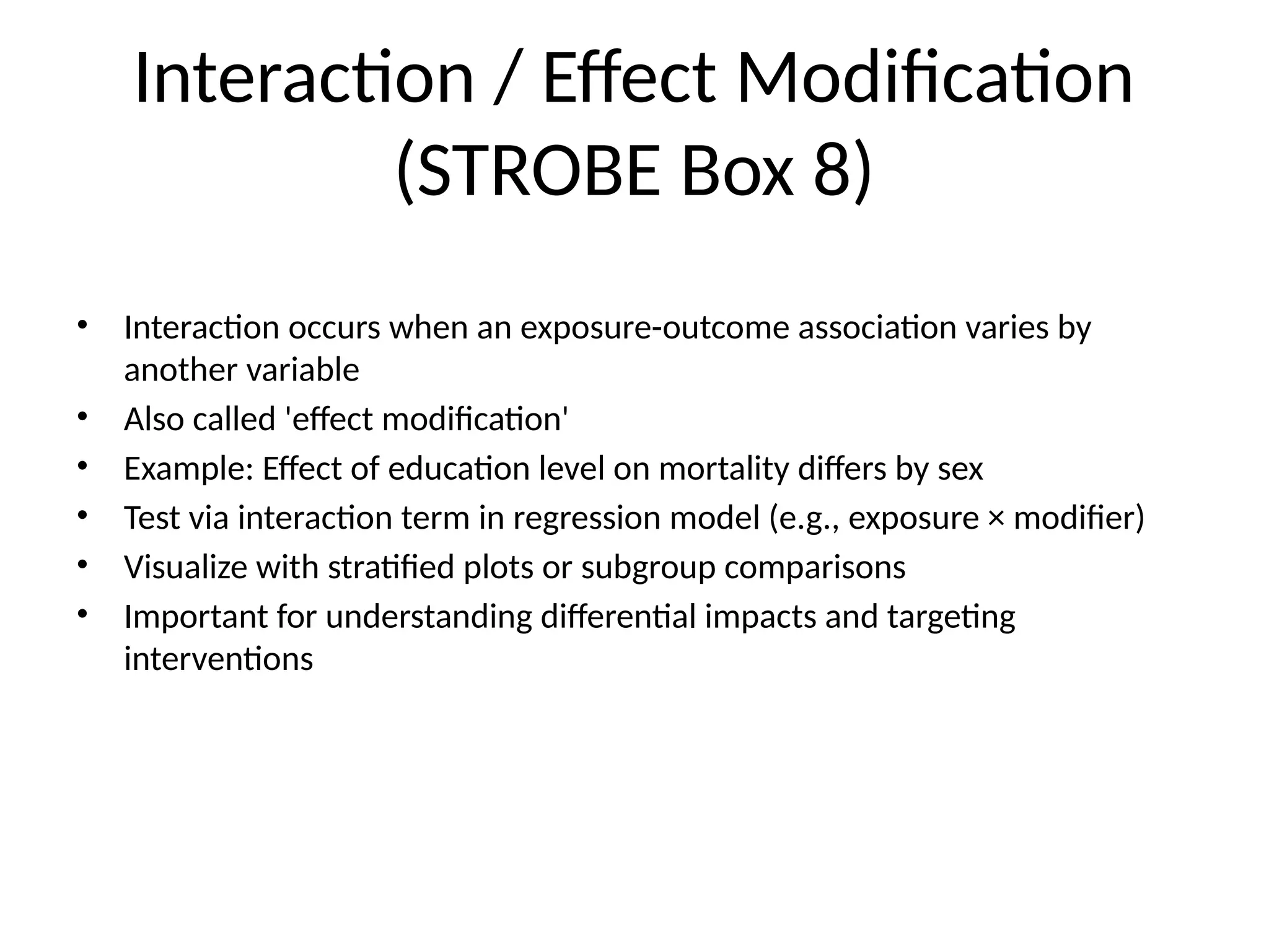 Other_Analyses_Lecture_Updated_Strobe Checklist | PPTX
