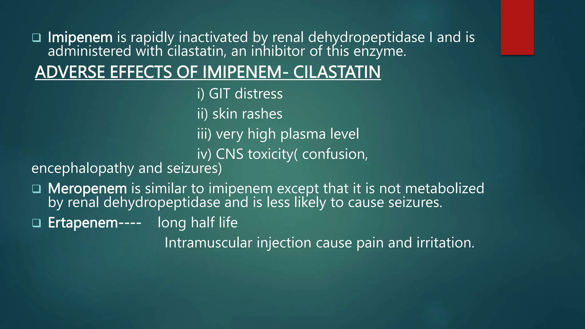 Other Beta Lactam Drugs.pptx pharmacology | PPTX