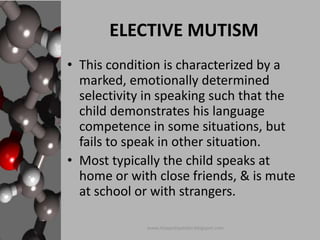 Other childhood disorders | PPT