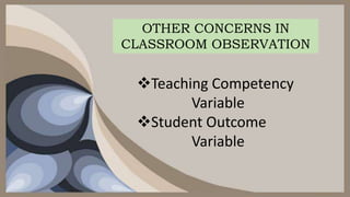 Other Concerns in Classroom Observation.pptx