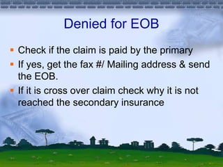 Denial series _ Other denials | PPT