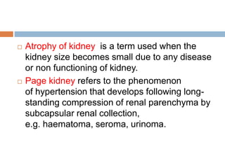 Other disorders of kidney and ureter | PPTX