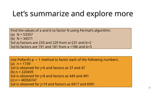 Various other factorizing algorithm.pptx