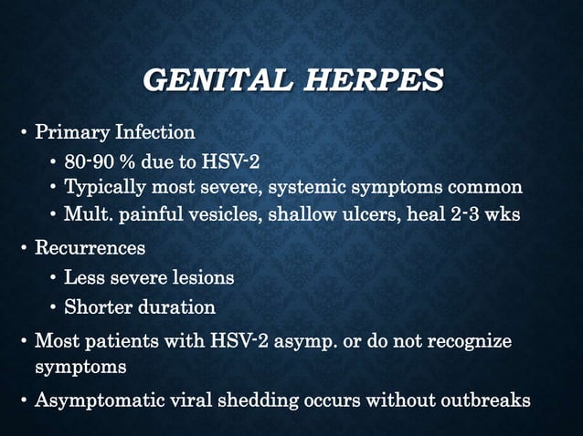 Stds Genital Ulcer