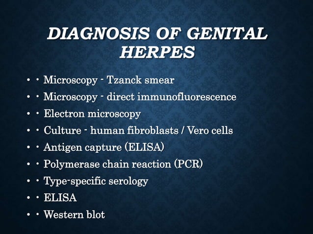Stds Genital Ulcer