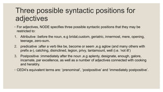 Other grammatical information | PPT