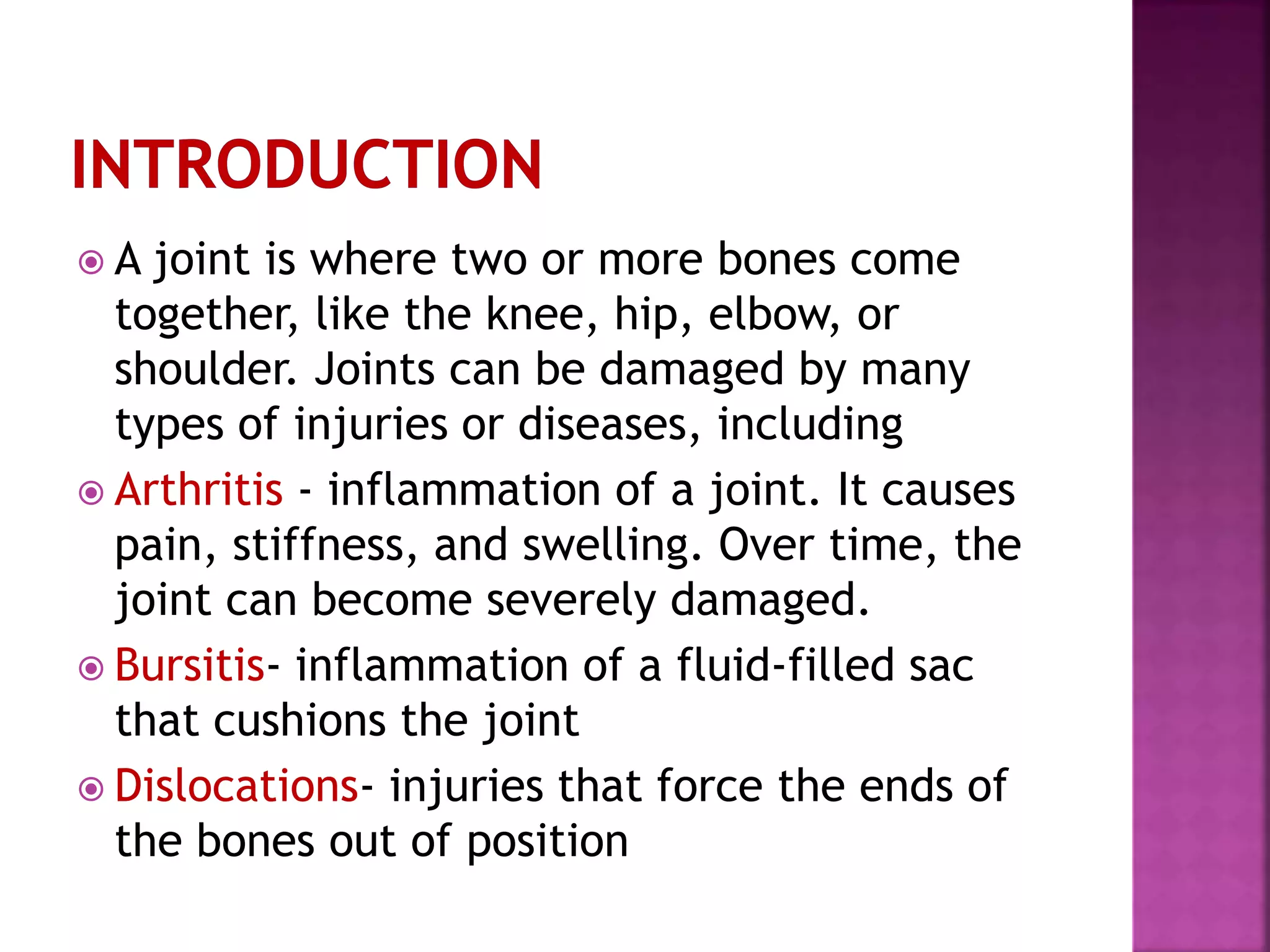 Other joint disorders | PPTX