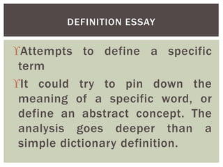 Other kinds of essay | PPTX