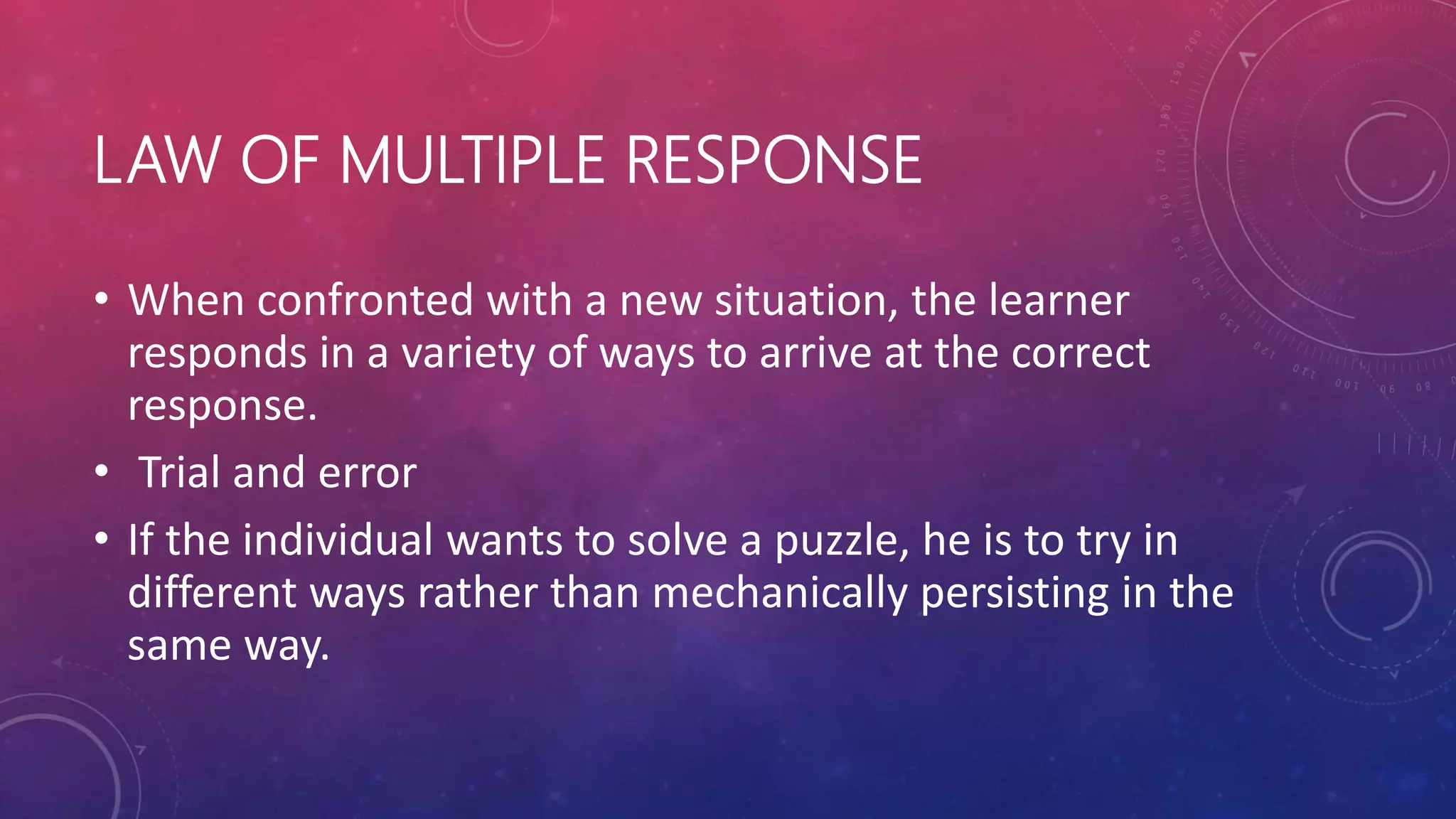 Other laws of learning with pedagogical relevance | PPTX