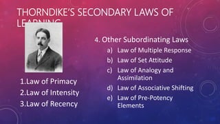 Other laws of learning with pedagogical relevance | PPTX