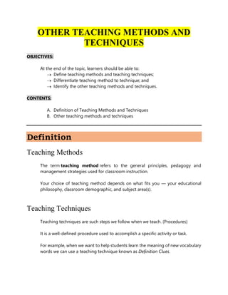 OTHER METHODS AND TECHNIQUES.docx