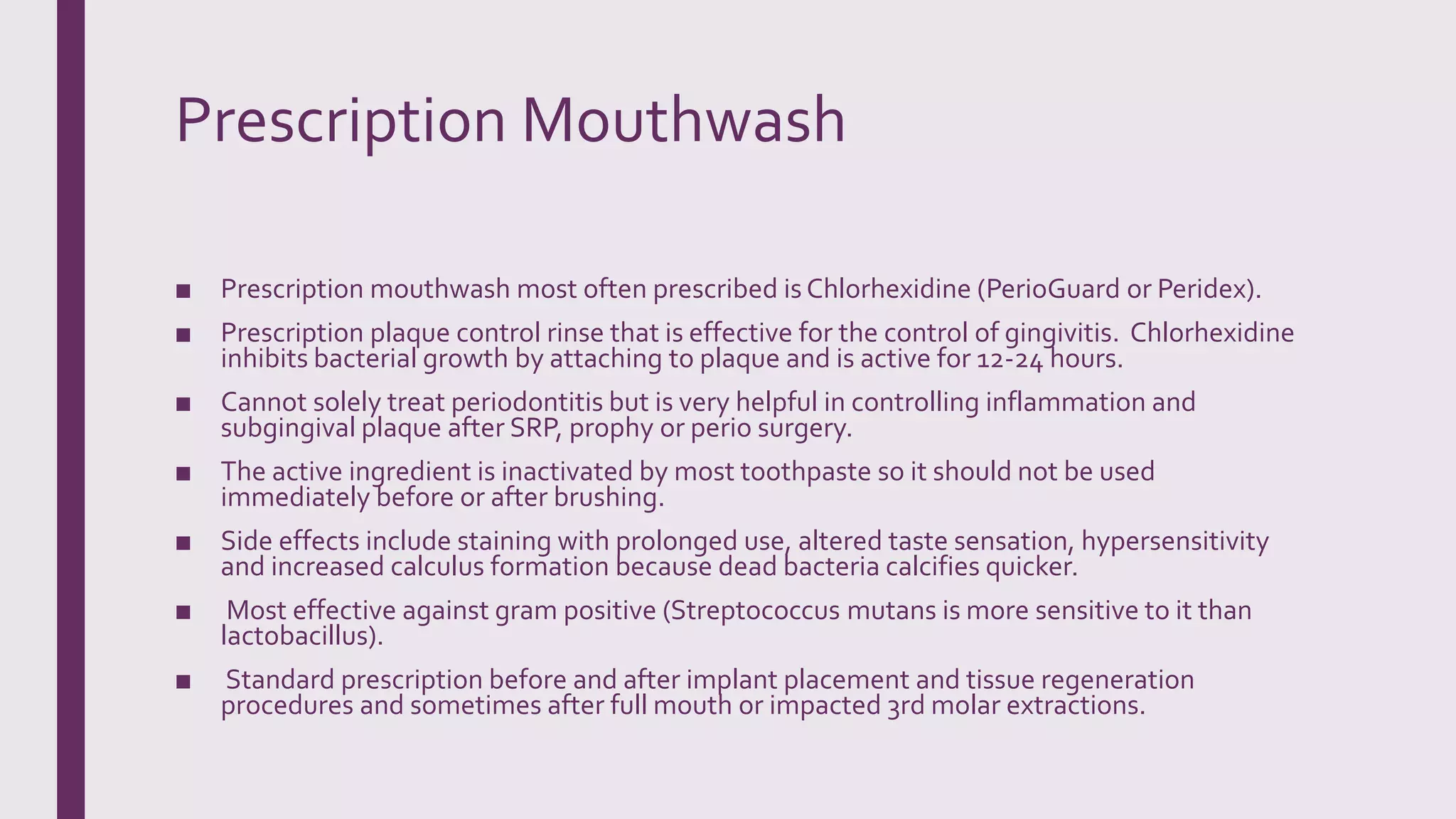 Other oral hygiene aids | PPTX