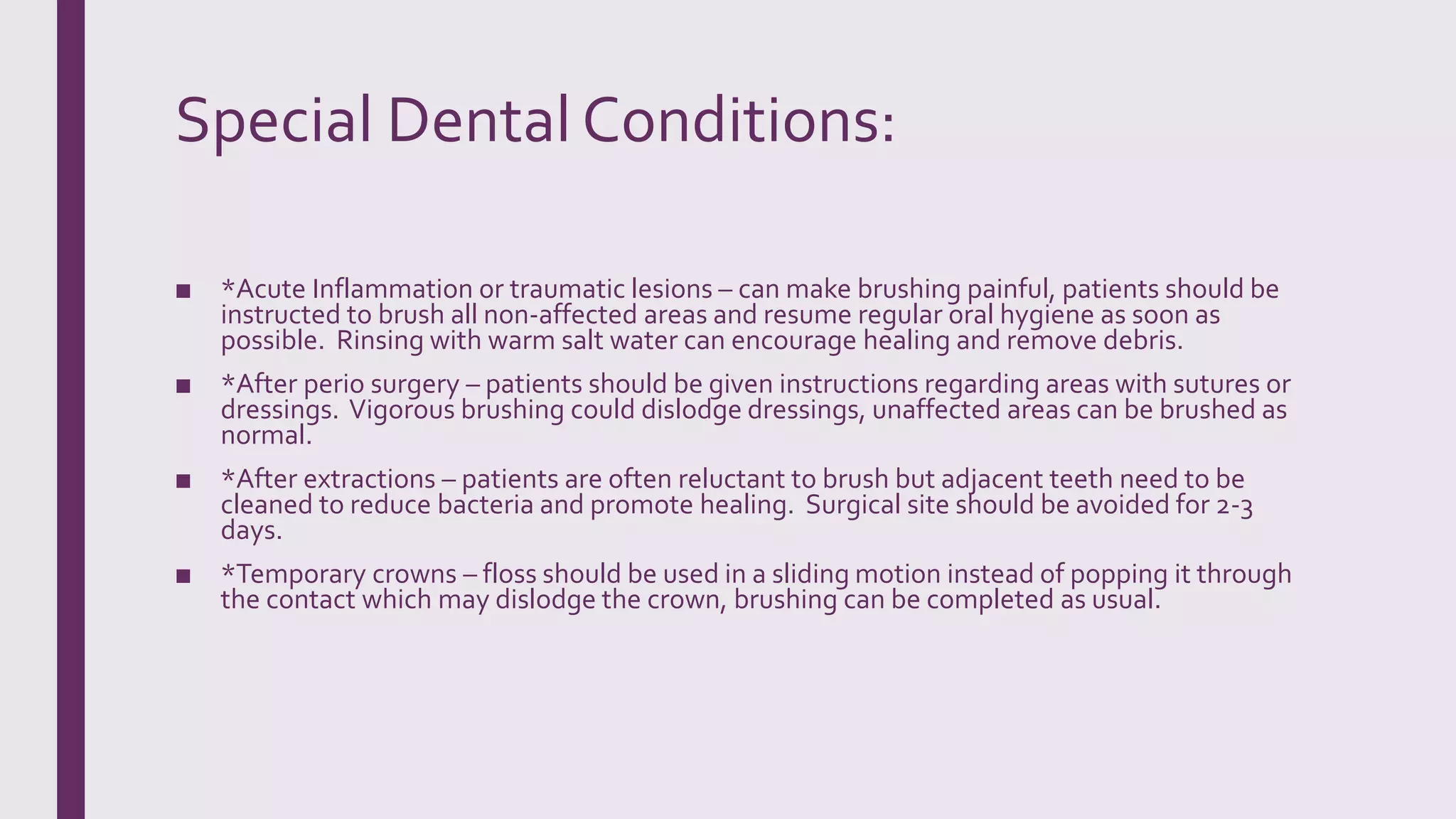 Other oral hygiene aids | PPTX