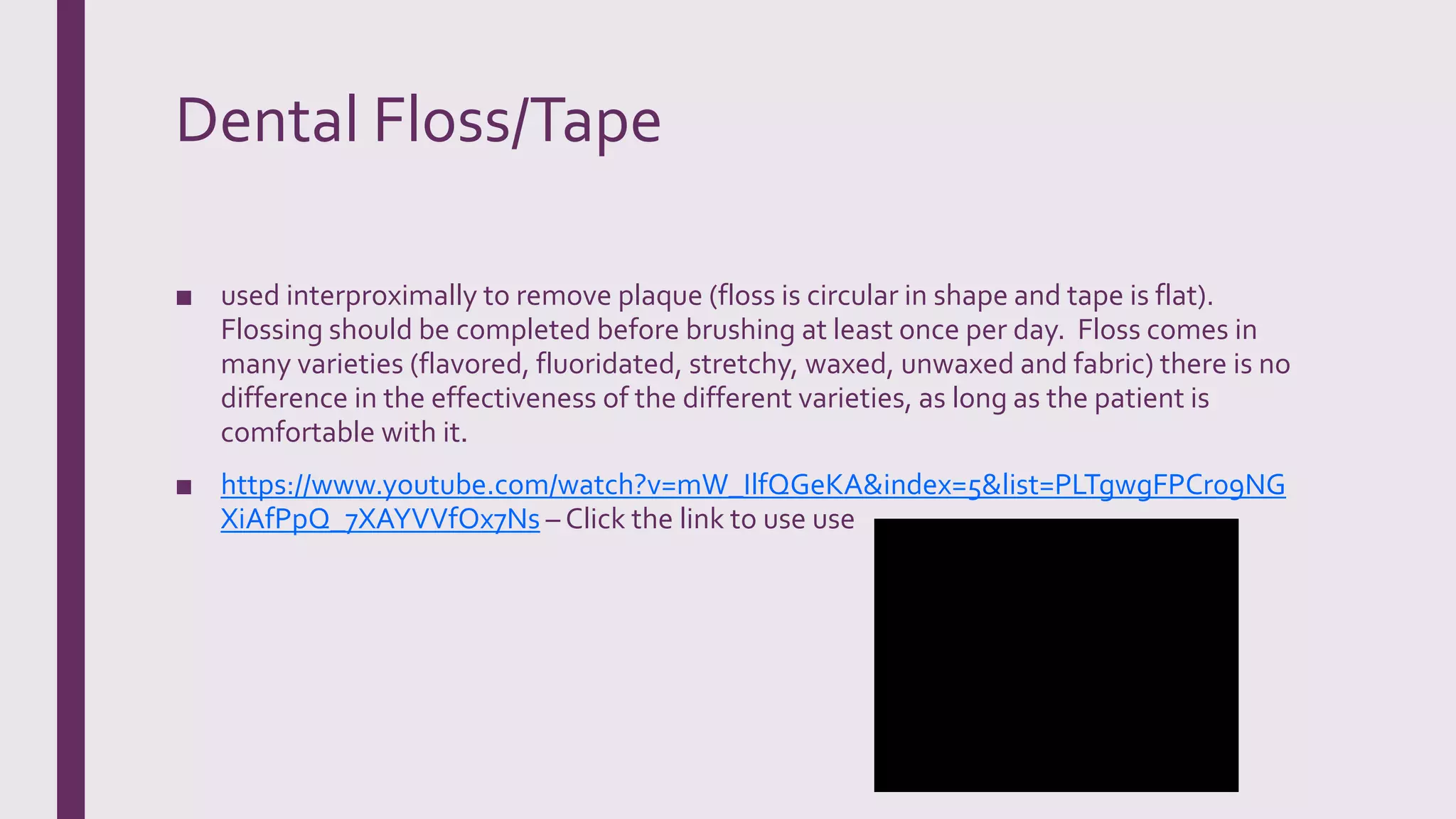 Other oral hygiene aids | PPTX