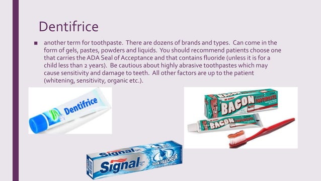 Other oral hygiene aids | PPTX
