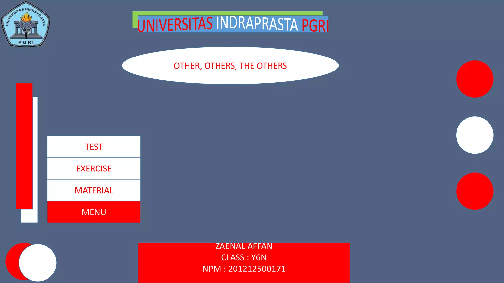 Other, others, the others | PPT