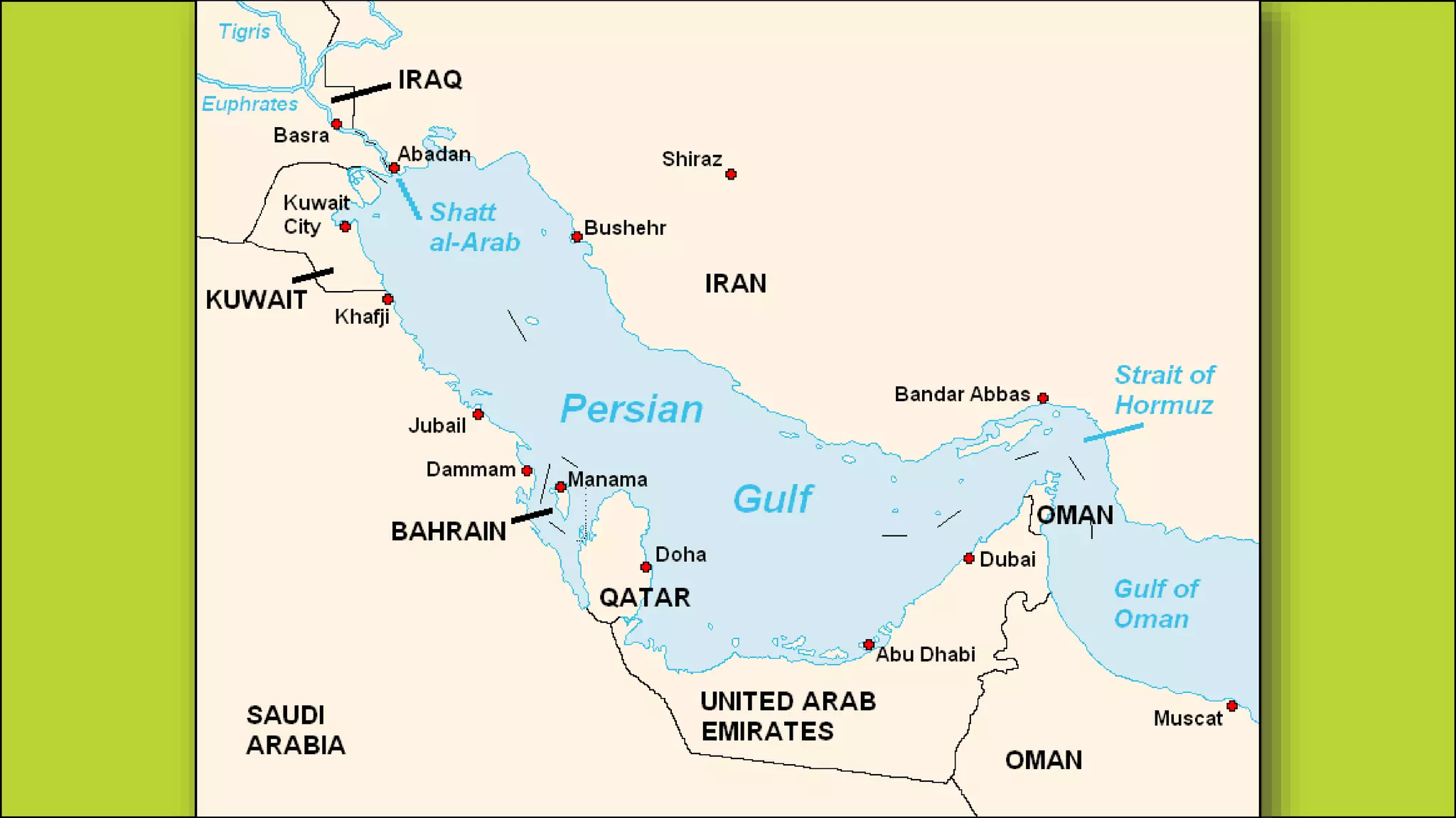 Southwest Asia (Middle East) Other Physical Features | PPTX | Africa ...