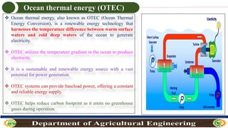 Renewable Energy and Green Technology: ENGG 243 | PPTX
