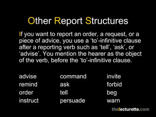 Other report structures | PPT