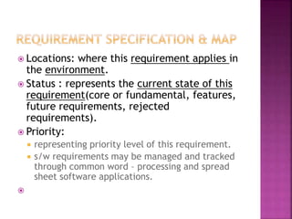 Other requirements, requirement specification and map | PPT