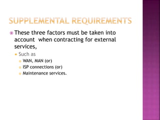 Other requirements, requirement specification and map | PPT