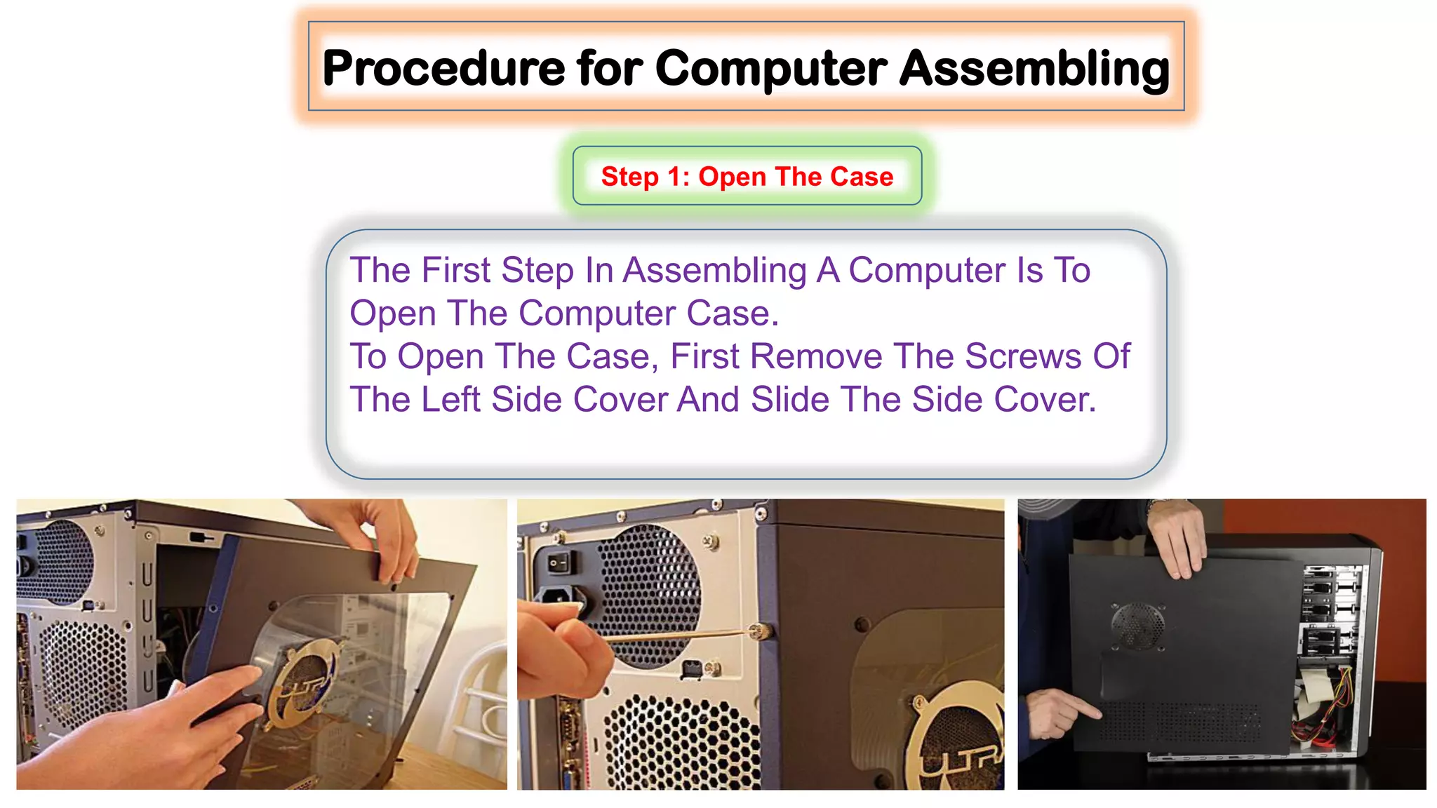 Assembling And Disassembling Pc Pdf Ppt