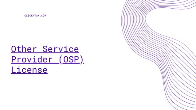 Other service provider (osp) license | PDF | Business | Business and ...