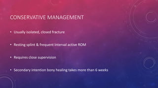 Other techniques in hand fracture treatment | PPTX