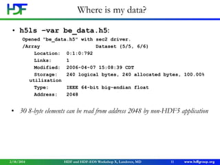 Using HDF5 tools for performance tuning and troubleshooting | PPT