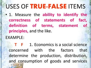 Alternative-Response Test | PPTX
