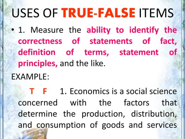 Alternative-Response Test | PPTX