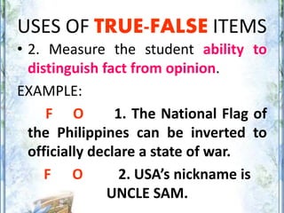 Alternative-Response Test | PPTX