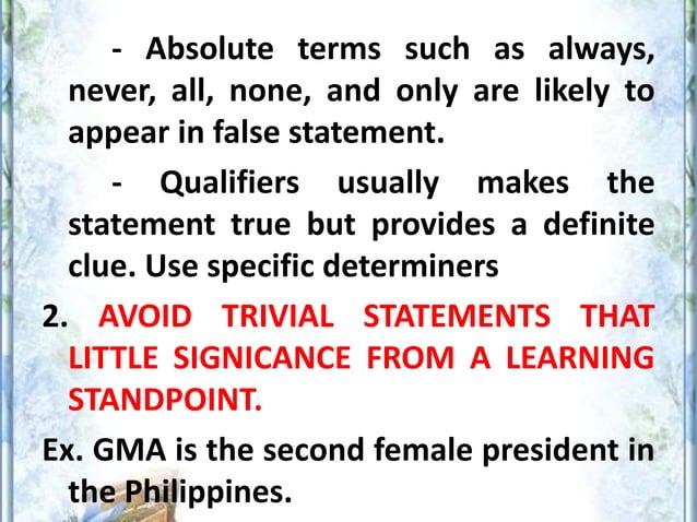 Alternative-Response Test | PPTX