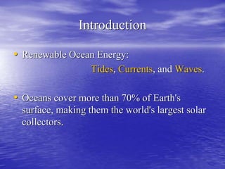 Renewable Energy | OTEC Energy Principle.ppt