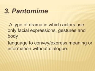 Other types of drama | PPT
