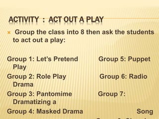 Other types of drama | PPT