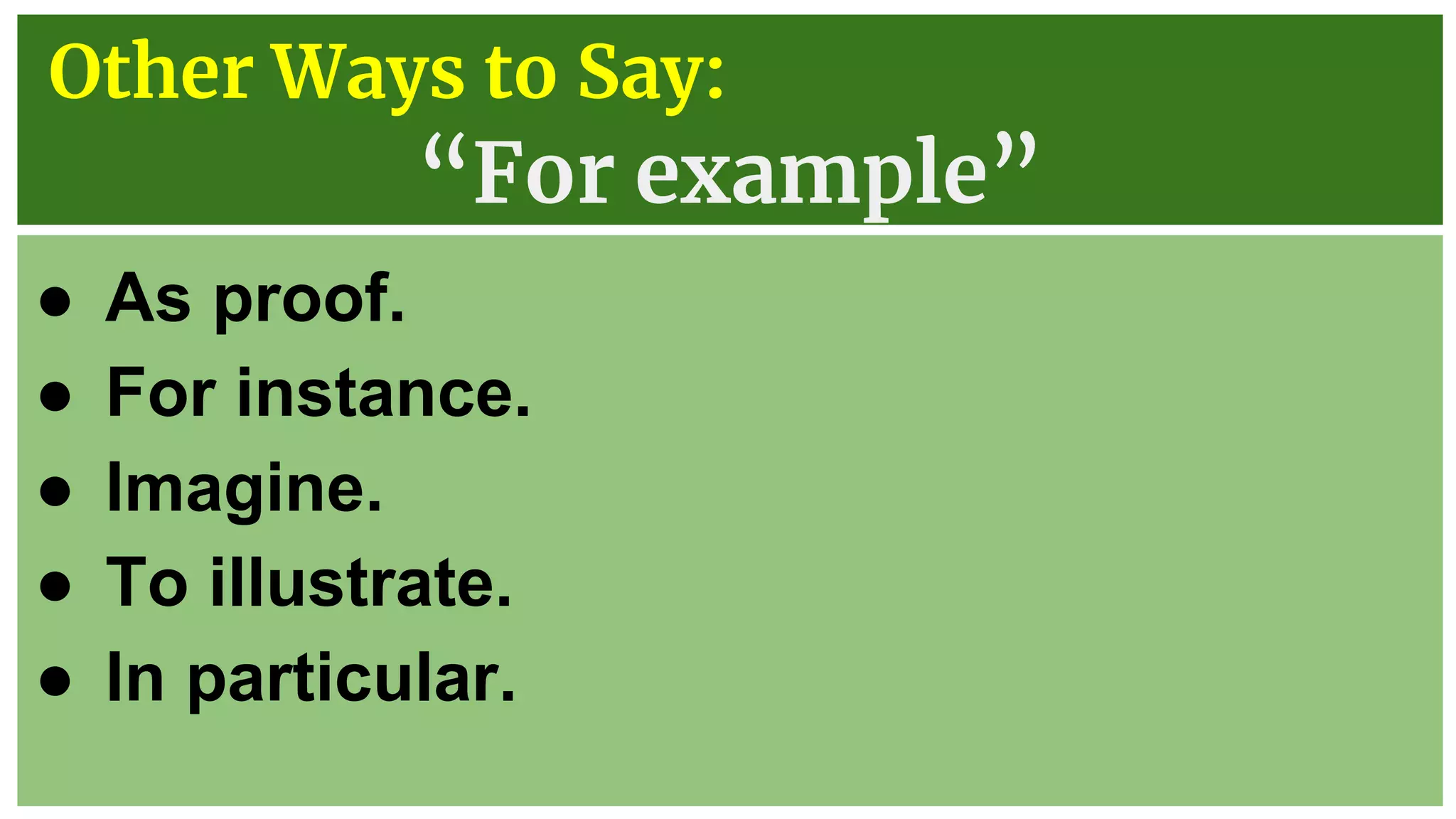 Other ways to say Some English Phrases | PPTX