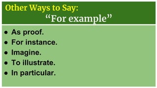 Other ways to say Some English Phrases | PPTX