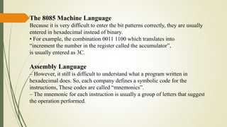 8085 Microprocessor Basic information & How its work | PPT