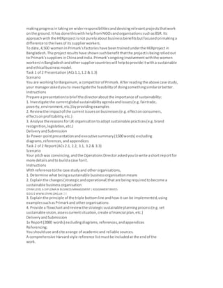 OTHM level 6 - Sustainable Business Practices Assignment and Answer.docx