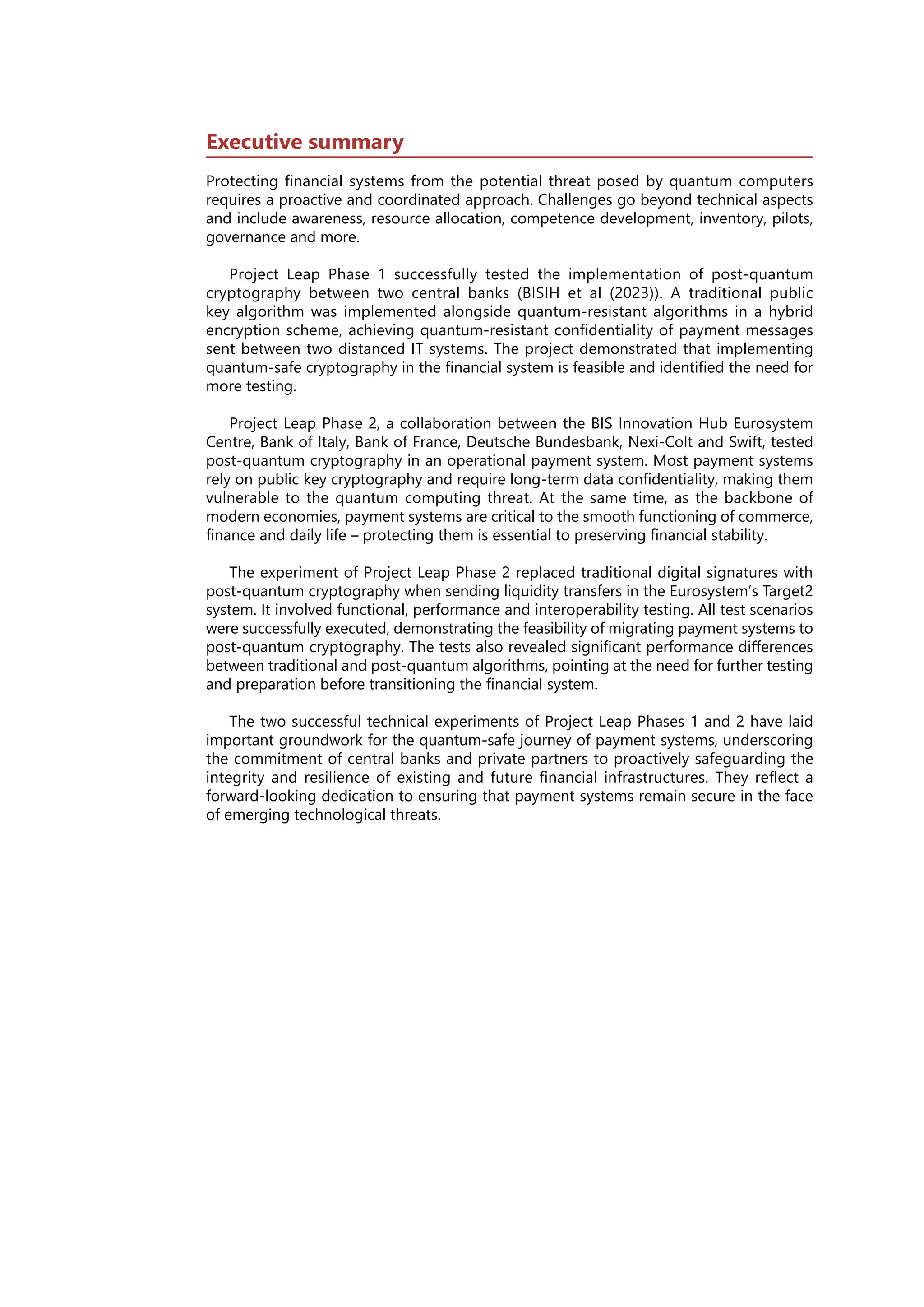 BIS on post quantum computing and payments implications | PDF