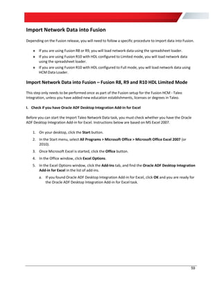 Oracle HCM and Taleo Enterprise Fusion-Taleo Integration Configuration Guide Release 17 | PDF