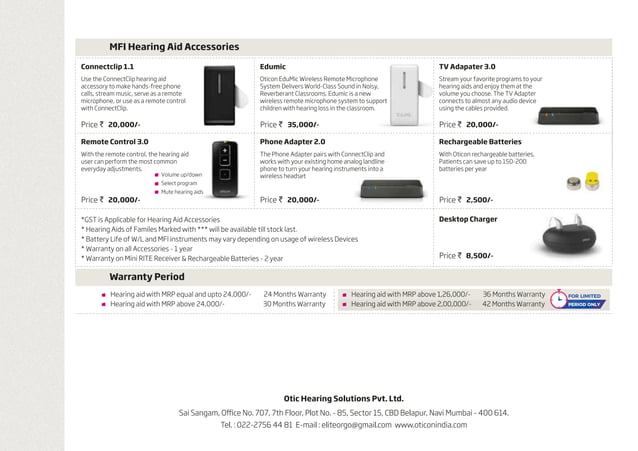 Oticon-PriceList-_2024 of the hearing aids | PDF | Digital Audio ...