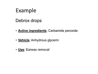 Otic preps Dr.pptx | Ear, Nose and Throat Conditions | Diseases and ...